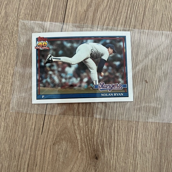 Topps | Other | Topps Nolan Ryan Pitching Record Card Red And Blue ...